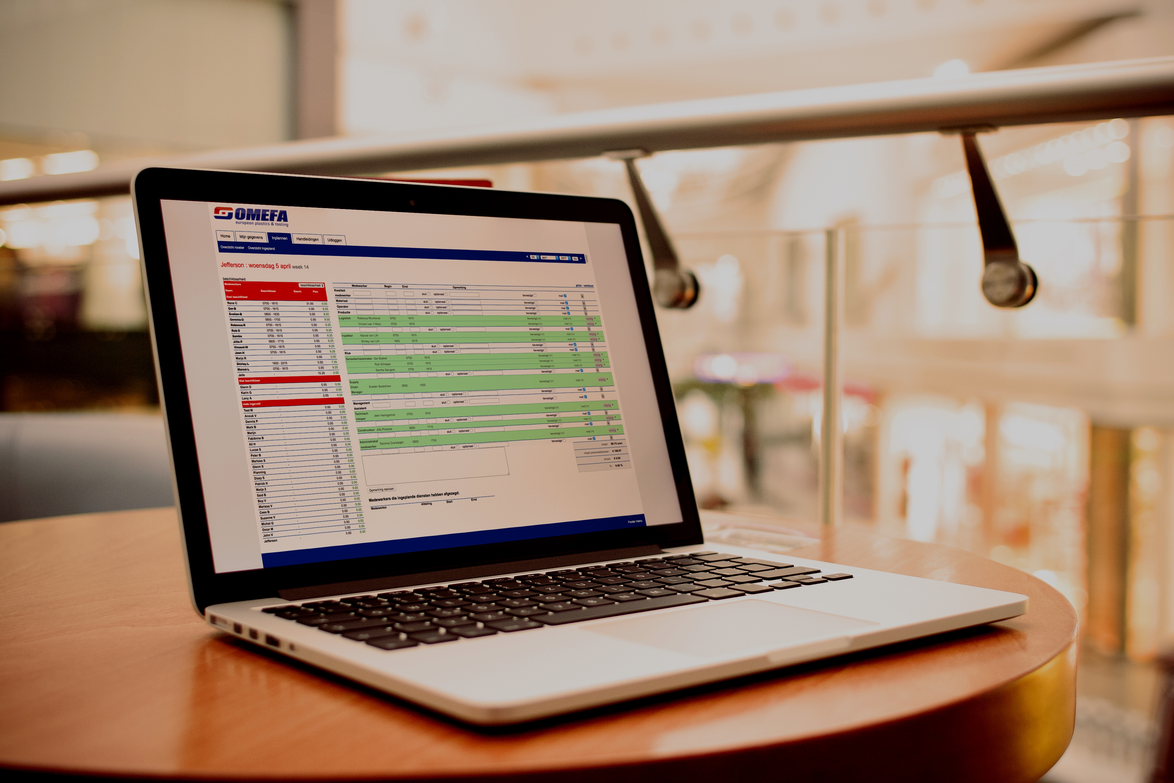 Bedrijfssoftware : Planningstool